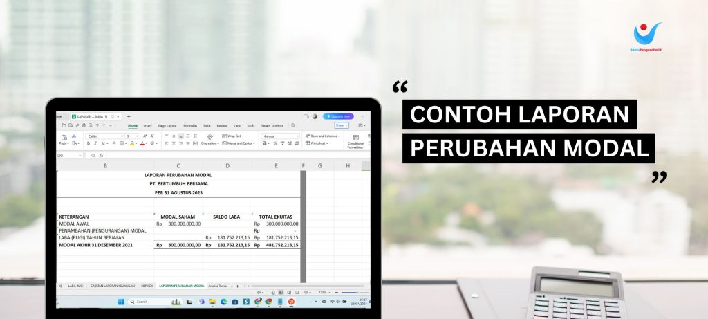 Contoh Laporan Perubahan Modal - Konsultan Pajak Dan Jasa Laporan Keuangan Akuntansi Sidoarjo